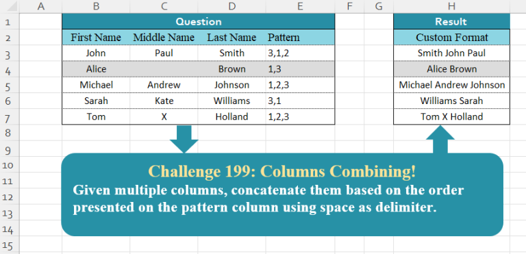 Excel Challenges Archives - OmidBI
