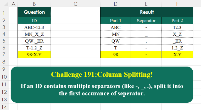 Excel Challenges Archives - OmidBI