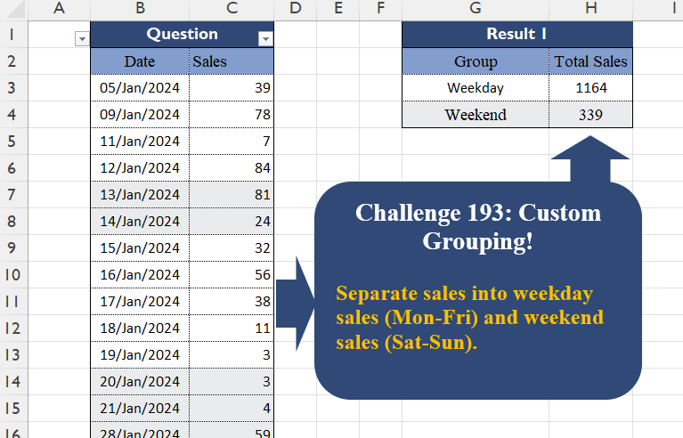 Excel Challenges Archives - OmidBI