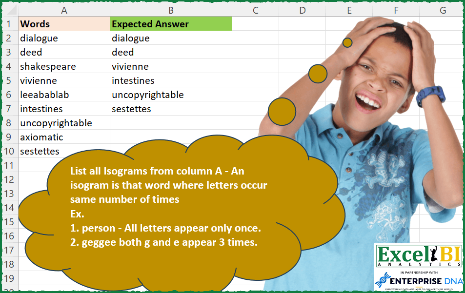 List Isogram Words Only - OmidBI