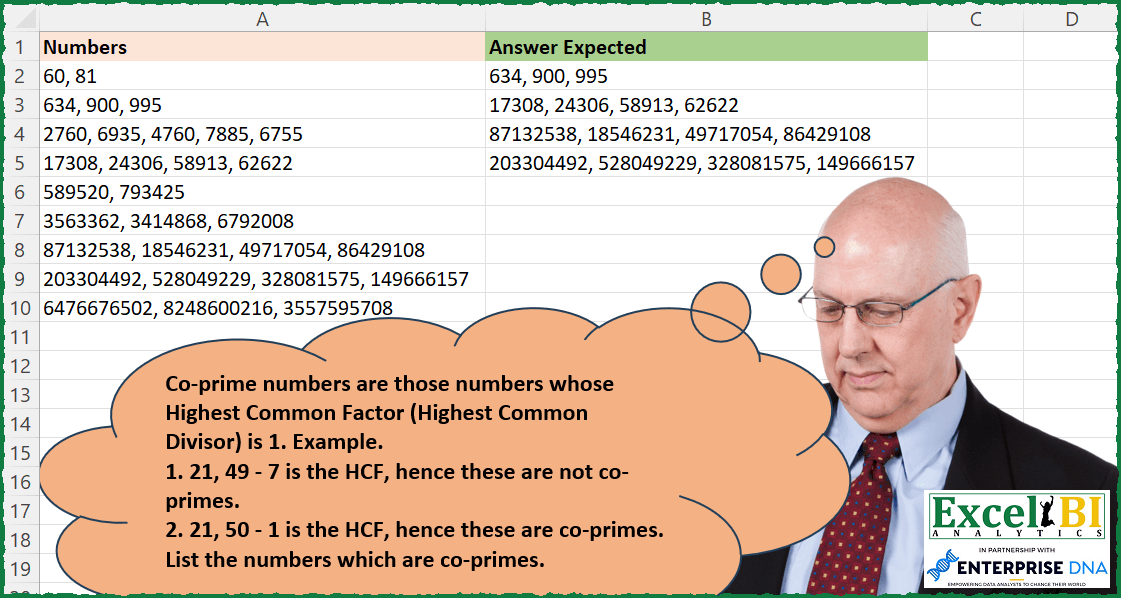 List Co-Prime Number Pairs