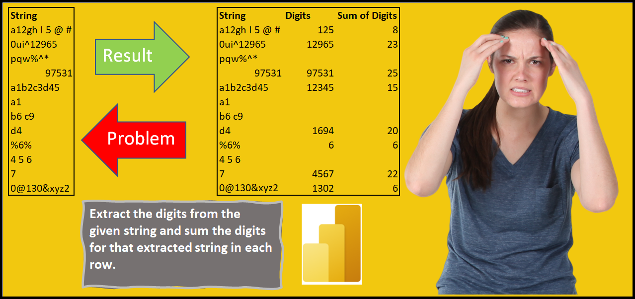 Extract Numbers and Sum Digits - OmidBI